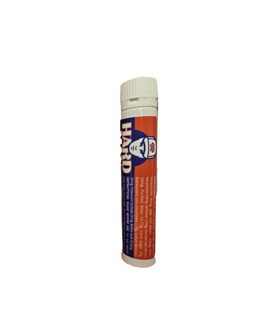 Hard Man Blackcurrant Libido Shot – napitak za potenciju s okusom, 25 ml