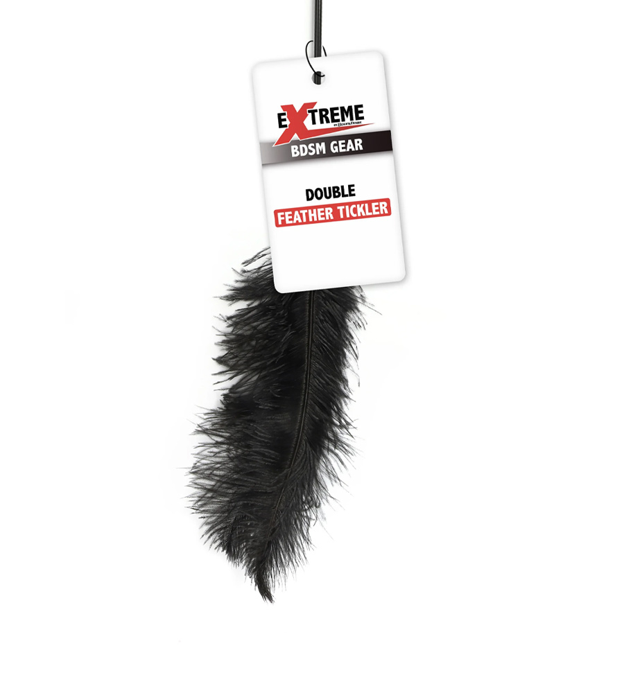 Hidden Desire Extreme Double Feather Tickler Black – peruška